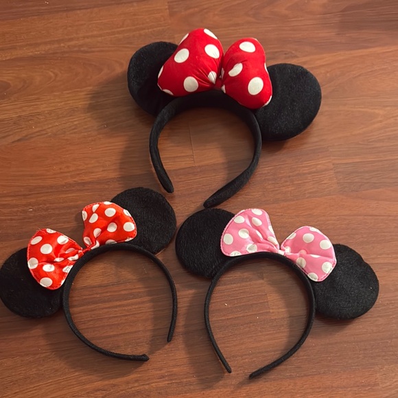Accessories | Disney Minnie Mouse Ears Headbands Set | Poshmark